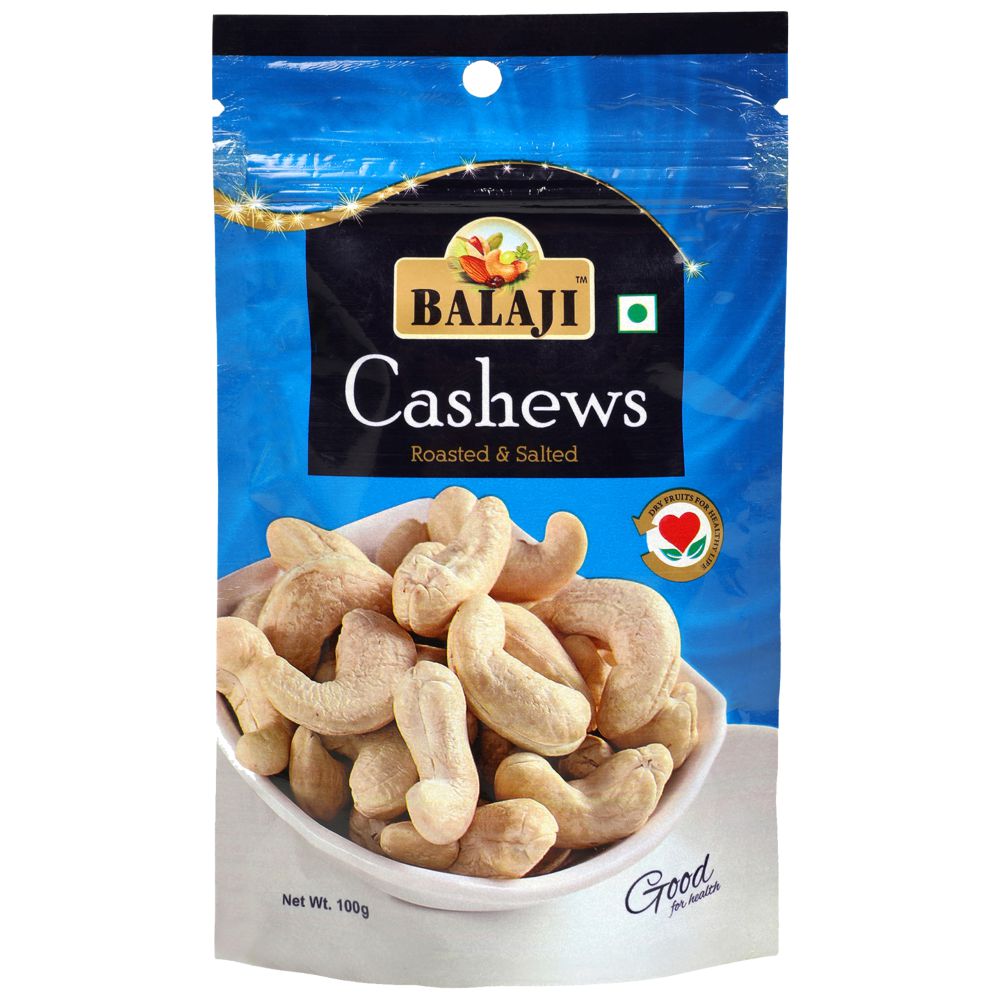 Lali Balaji Cashew Roasted & Salted 100g – Balaji Dry Fruits